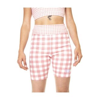 Vans Mixed Up Gingham Legging Short - - Shorts - Damen - Rosa - M