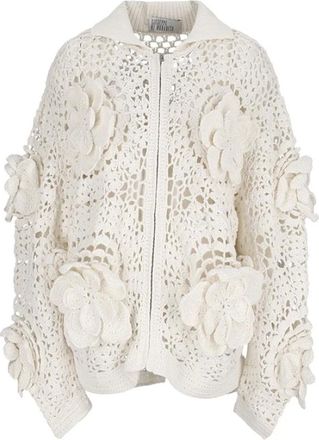 Giuseppe Di Morabito Femme, Pulls, Blanc, Taille: 36 FR Bomber Jacket