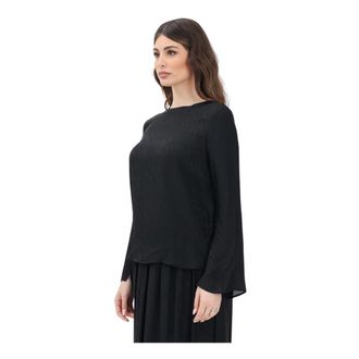 A|X Armani Exchange Femme, Blouses et Chemises, Noir, Taille: 40 FR Chemisier Noir Femme Printemps &Eacute;t&eacute;