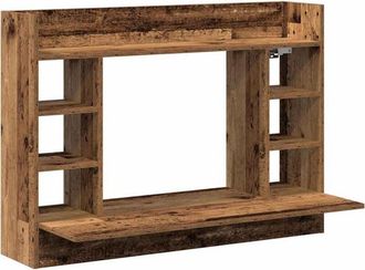 vidaXL Wandtisch mit Regal Altholz 105 x 48 x 75 cm Holzwerkstoff Vidaxl