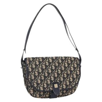 Dior Sac bandouli&egrave;re vintage en toile Pre-owned - Femme - Pre-owned - Bleu - Taille: ONE Size