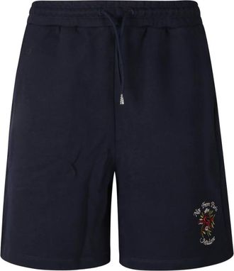 Dr&ocirc;le de Monsieur Homme, Shorts, Bleu, Taille: M Le Short Baggy Rayures