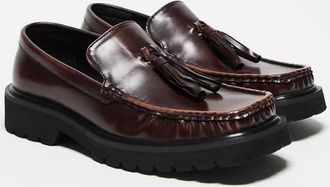 Asos Loafer in Braun mit Quasten und eckiger Zehenpartie-Brown