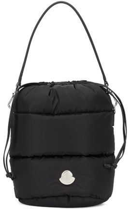 Moncler Womens Handbag Padded Black Polyamide Handbags Hand Bags