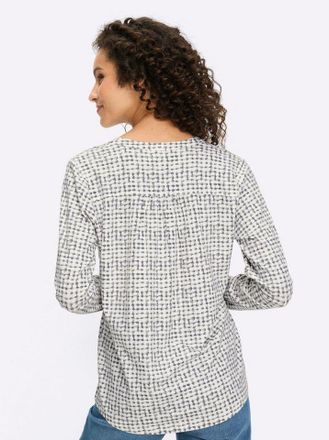 Heine Klassische Bluse Jersey-Bluse Langarm