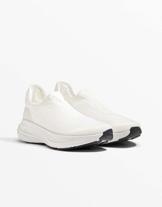 Oysho Chaussures de course sans lacets - Blanc