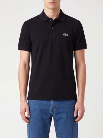 Lacoste Polo classique &agrave; manches courtes en coton avec patch logo
