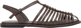 Estro & Luminara Femme, Chaussures, Brun, Taille: 37 EU Sandales de p&ecirc;cheur &agrave; fines brides
