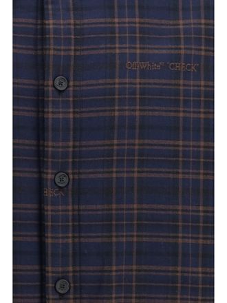 Off-white Padded Flannel Shirt - Blue