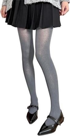 Generic Femme Polaire Doubl&eacute; Collant Effet Transparent Hiver Thermiques Jupe Women Thermal Fleece Lined Tights Grande Taille Haute Chaud Legging Parfaits Coll