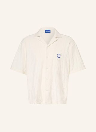 HUGO BOSS Hugo Resorthemd Eligino Aus Frottee weiss