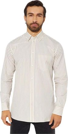 Golden Goose Homme, Chemises, Multicolore, Taille: XL Alvise Striped Cotton Shirt