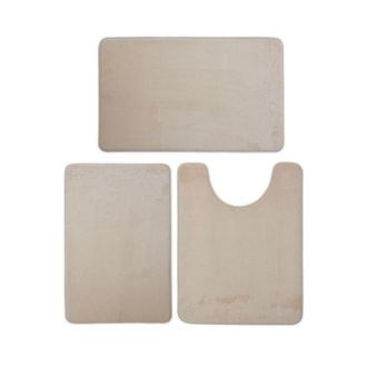 Generic Dreiteilige Toilette, Badematte, Dusche, saugf&auml;higer, Rutschfester Teppich, weich und bequem, Waschk&uuml;che(Khaki Color)