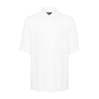 Patrizia Pepe Homme, Chemises, Blanc, Taille: XL Chemises Manches Courtes