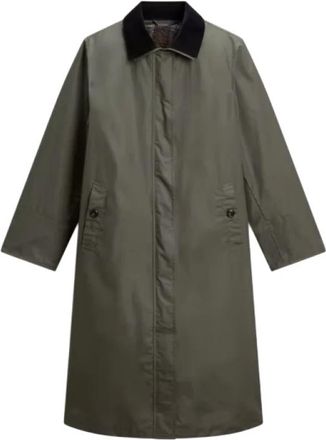 Woolrich Manteau droit - Femme - Manteaux - Vert - Taille: 40 FR