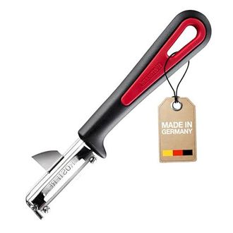 Westmark Eplucheur économe Universel/Eplucheur Pendulaire avec Ergot affûté, pour Gauchers, Gallant, avec Lame vissée en Acier inoxydable, noir/rouge, 29032270
