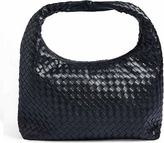 NA-KD Tote bag rond tiss&eacute; - Noir