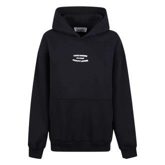 Giada Benincasa Sweat &agrave; capuche IM Your Crazy Lover avec impression en relief - Femme - Sweatshirts et sweats &agrave; capuche - Bleu - Taille: 38 FR