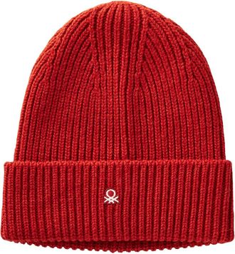 Benetton Herren Berretto 12paua00x Winter-Zubeh&ouml;r-Set, rot, S
