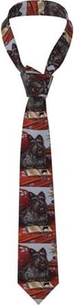 Generic Cravate Chien Scottish Terrier Mignon R&eacute;glable Cravates &Eacute;troit Cravate DAffaires Pour &Eacute;v&eacute;nements Affaires C&eacute;l&eacute;brations