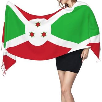 Generic Drapeau Du Burundi Femme Scarf Longue Ch&acirc;le Confortable &Eacute;charpe Pour Cadeau Mariage Automne Soir&eacute;e
