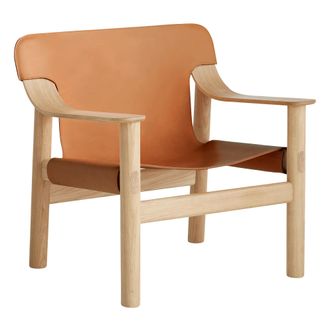 HAY Fauteuil Bernard en ch&ecirc;ne et cuir, Shane Schneck Hay