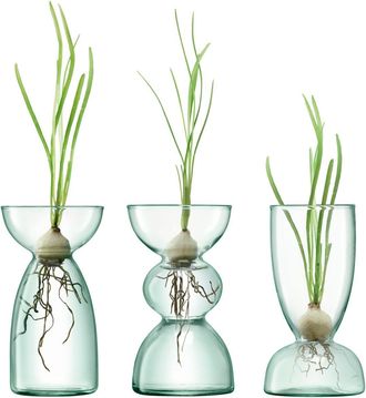 LSA International LSA Canopy Vasen Trio-Set H13cm Recycelt
