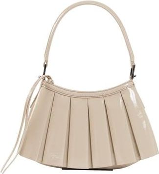 Lacoste Petit sac &agrave; main Lenglen en cuir verni