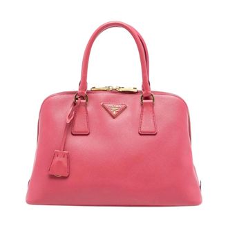 Prada Sac bandouli&egrave;re structur&eacute; en cuir Pre-owned - Femme - Pre-owned - Rose - Taille: ONE Size