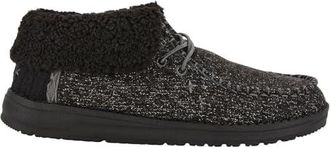 HeyDude Hey Dude Bottines Wendy Fold pour femme, noir/noir, 38 EU
