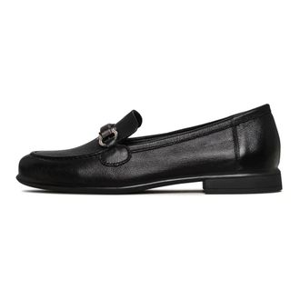 Cesare Gaspari Klassische Loafer aus Leder mit Steg - - Shoes - Damen - Schwarzk - 37 EU