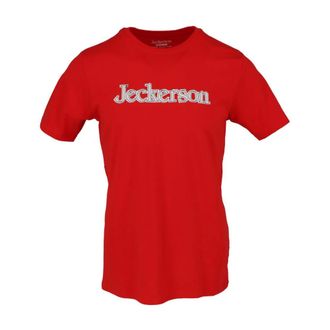 Jeckerson Homme, Tops, Rouge, Taille: L Jk-Travel Logo Tee