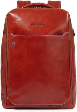 Piquadro Sac &agrave; dos polyvalent pour ordinateur portable 15,6 - Cuir de qualit&eacute; sup&eacute;rieure - Couleur cuivre - Homme