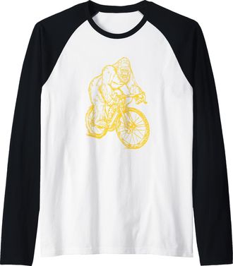 Seembo Gorilla Cycling Bicycle AFFE Lustiges Tierfahrrad Raglan