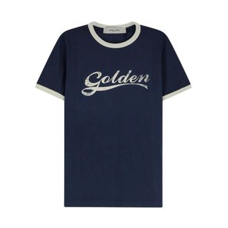 Golden Goose Journey T-Shirt - - Tops - Herren - Blau - M