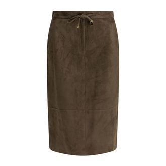 Max Mara Gazza Wildlederstiftrock - - Skirts - Damen - Braun - XS