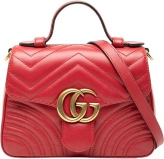 Gucci Sac bandouli&egrave;re matelass&eacute; doccasion - Femme - Pre-owned - Rouge - Taille: ONE Size