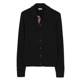 Burberry Channing Cardigan - Homme - Pulls - Noir - Taille: XL