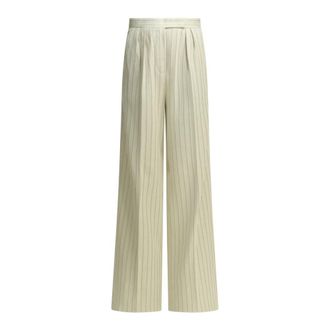 Max Mara Mxmosso Baumwollhose - - Trousers - Damen - Wei&szlig; - S