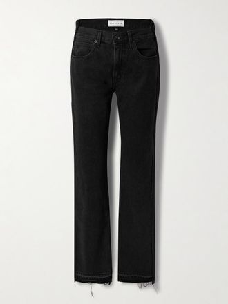 Slvrlake Denim + Net Sustain London Hoch Sitzende Jeans Mit Geradem Bein Aus Bio-denim - Schwarz
