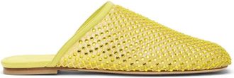 Stuart Weitzman Femme, Chaussures, Jaune, Taille: 38 1/2 EU Bareitall Shine Mule