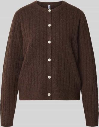 Pieces Regular Fit Strickjacke mit Woll-Anteil Modell SILLY