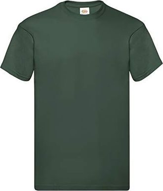 Fruit Of The Loom T-Shirt &agrave; Manches Courtes Screen Stars Original pour Homme (3XL) (Vert Bouteille)