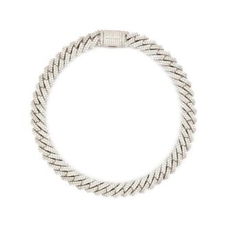 Darkai Cuban Embellished Choker Necklace - - Accessories - Herren - Grau - ONE SIZE
