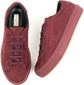 Will’s Vegan Store Damen vegan Sneaker Vegan Wildleder Dunkelrot