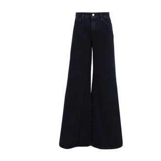 Cycle Asia Mid Rise Wide Leg Flared Jeans - - Jeans - Damen - Blau - W30