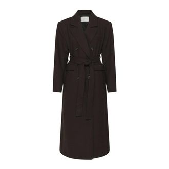 Gestuz Femme, Manteaux, Brun, Taille: 34 FR Double-Breasted Manteaux