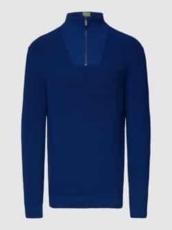 Esprit Strickpullover mit Troyer-Kragen