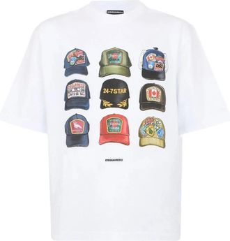 Dsquared2 Herren, Oberteile, Wei&szlig;, MGr&ouml;&szlig;e