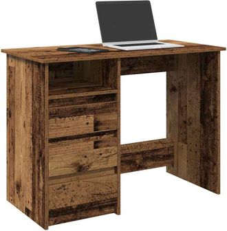 vidaXL Bureau vieux bois 102x50x75 cm bois ding&eacute;nierie - Vidaxl